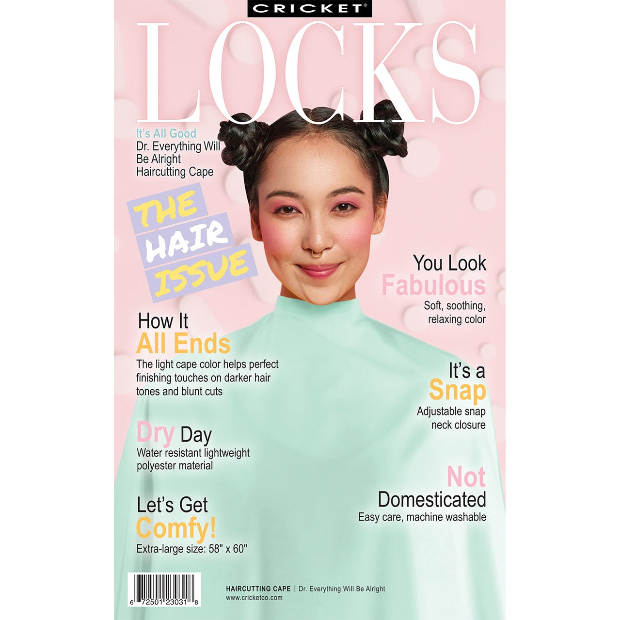 Haircutting ,Cape, Mint, Green, Water resistant, polyester, Lightweight ...